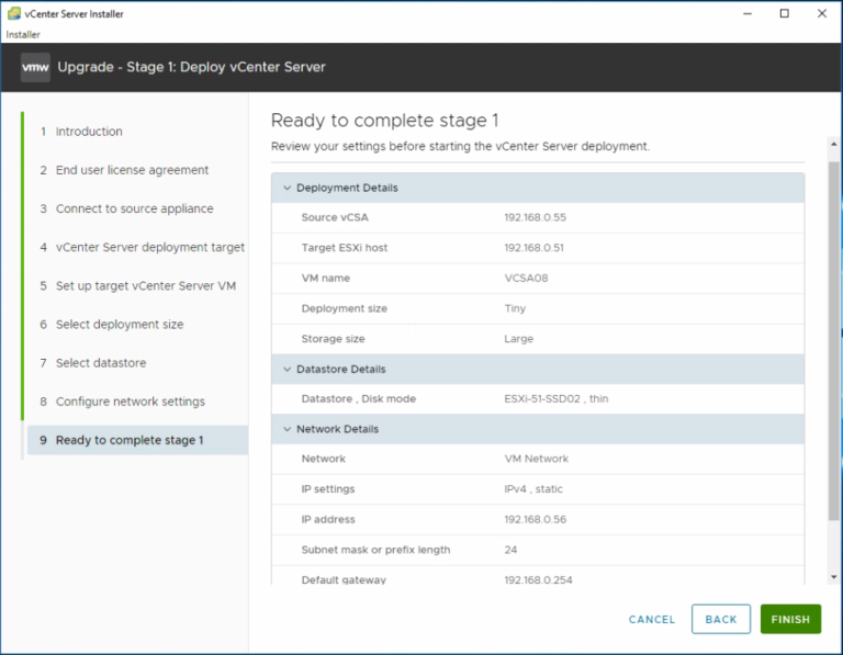 How to Upgrade VMware vCenter version 7 to version 8? - vCloudies