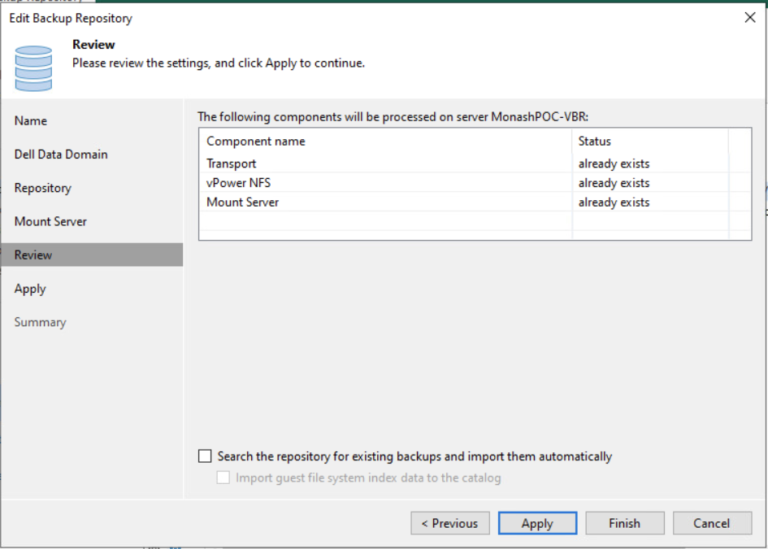 How To Configure Veeam Immutable Backup Repository With Data Domain