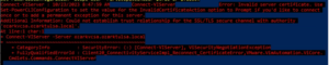 PowerCLI Error: Invalid server certificate. Use Set-PowerCLIConfiguration to set the value for ...