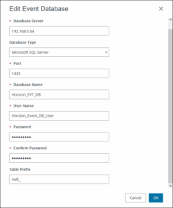 How to configure VMware Horizon 8.11 (2309) Event Database? - vCloudies