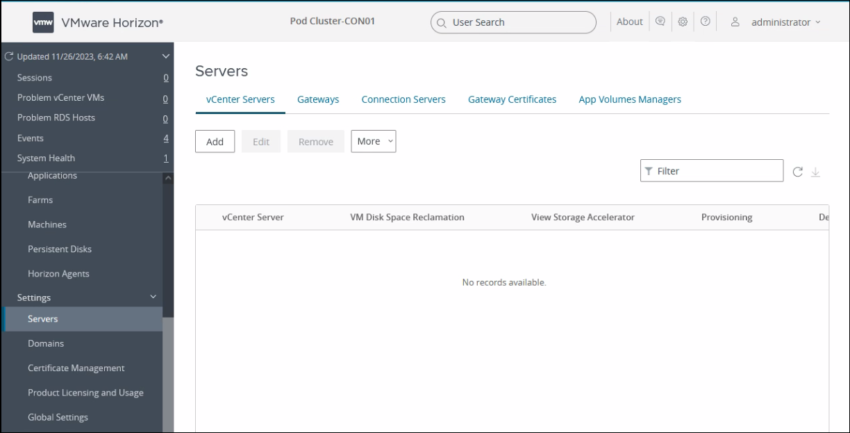 How to Connect vCenter with Horizon 8.11 (2309)? - vCloudies