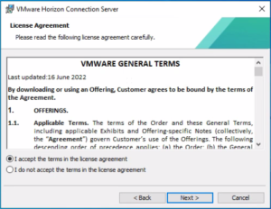 How to install VMware Horizon Connection Server 8.11 (2309)? - vCloudies