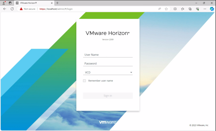 How to install VMware Horizon Connection Server 8.11 (2309)? - vCloudies