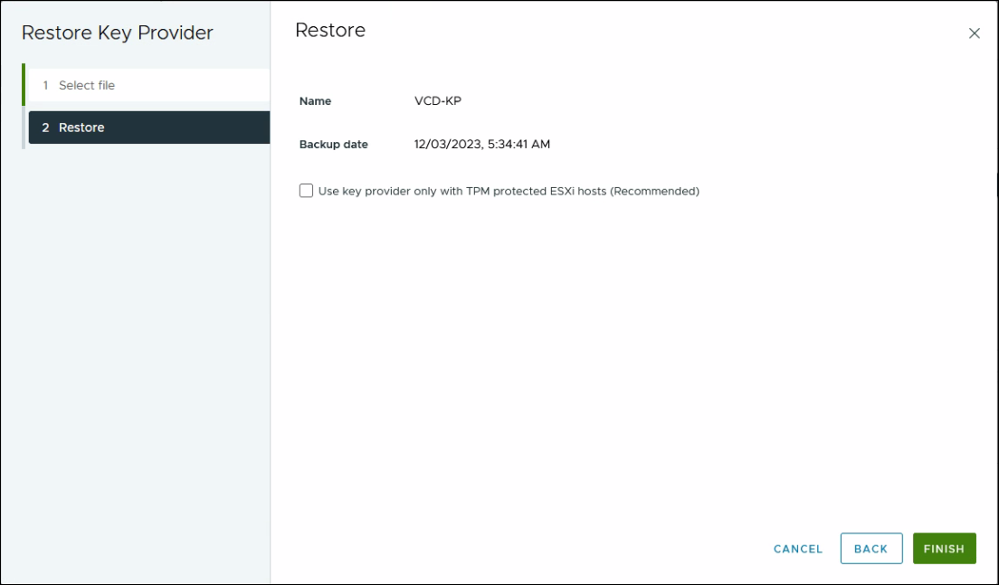 How to configure a vSphere Native Key Provider and use vTPM with VMs ...