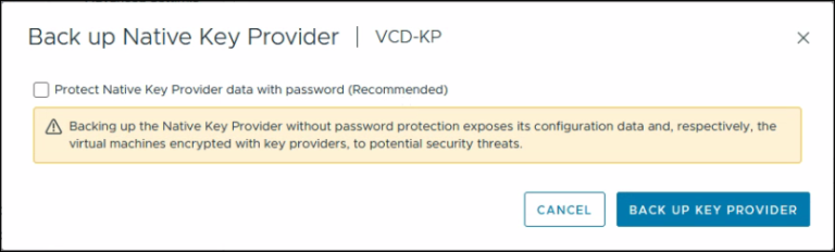 How to configure a vSphere Native Key Provider and use vTPM with VMs? - vCloudies